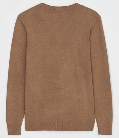 Suéter Basico Liso Cuello en V | Renner