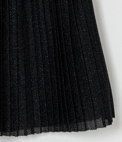 Pollera Infantil Pliegada con Hilo Metalizada - Talle 5 a 14 años | Renner