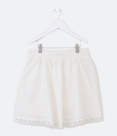 Pollera Infantil con Detalles de Entremedios y Cintura Elástica - Talle ...