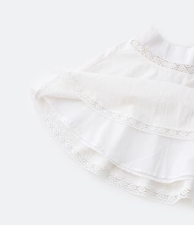 Pollera Infantil con Detalles de Entremedios y Cintura Elástica - Talle ...
