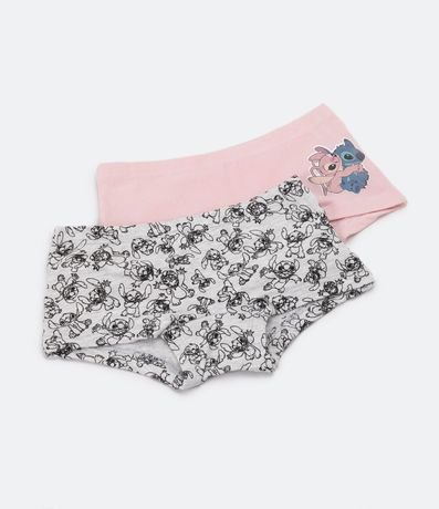 Kit 02 Bombachas Boxer Infantiles con Estampa Stitch - Talle 4 a 10 ...