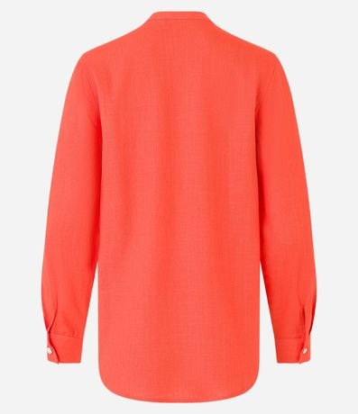 Camisa en Viscolino con Escote V | Renner