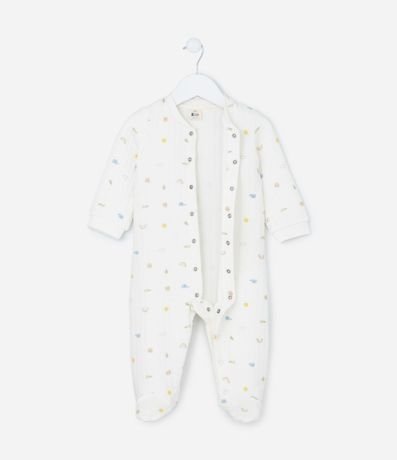 Mono Infantil Capitoneado con Estampa de Animalitos - Talle RN a 18 ...