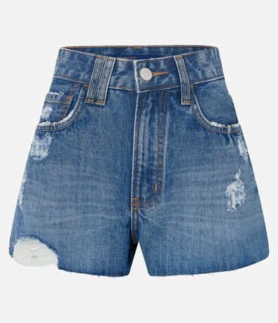 Short en Jeans con Terminación Deshilachada | Renner