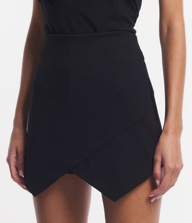 Short Pollera en Crepé con Puntes y Recorte | Renner