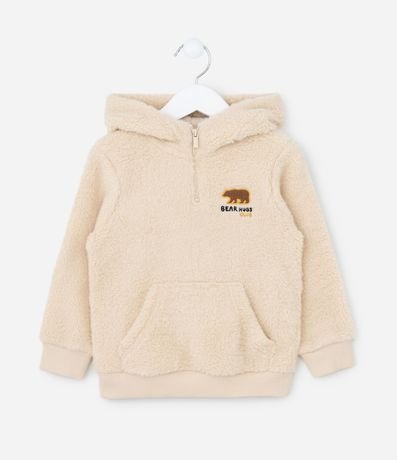 Saco Infantil en Sherpa con Bordado Oso - Talle 1 a 5 años | Renner