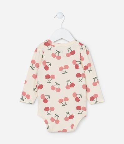 Body Infantil con Estampa Cerezas - Talle 0 a 18 meses | Renner